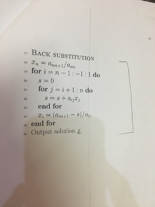 Algorithm 2 4 Substitution Elimination And Input