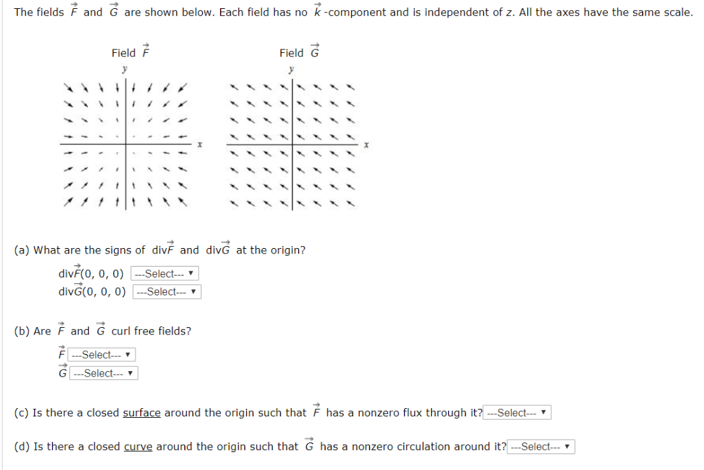 Solved The fields F and G are shown below. Each field has no | Chegg.com
