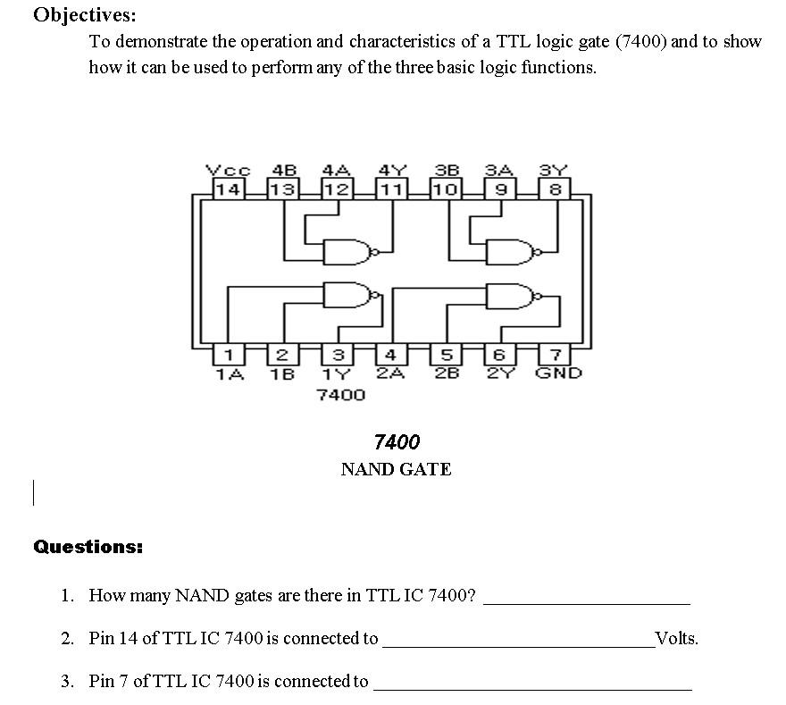 Solved Objectives: To demonstrate the operation and | Chegg.com