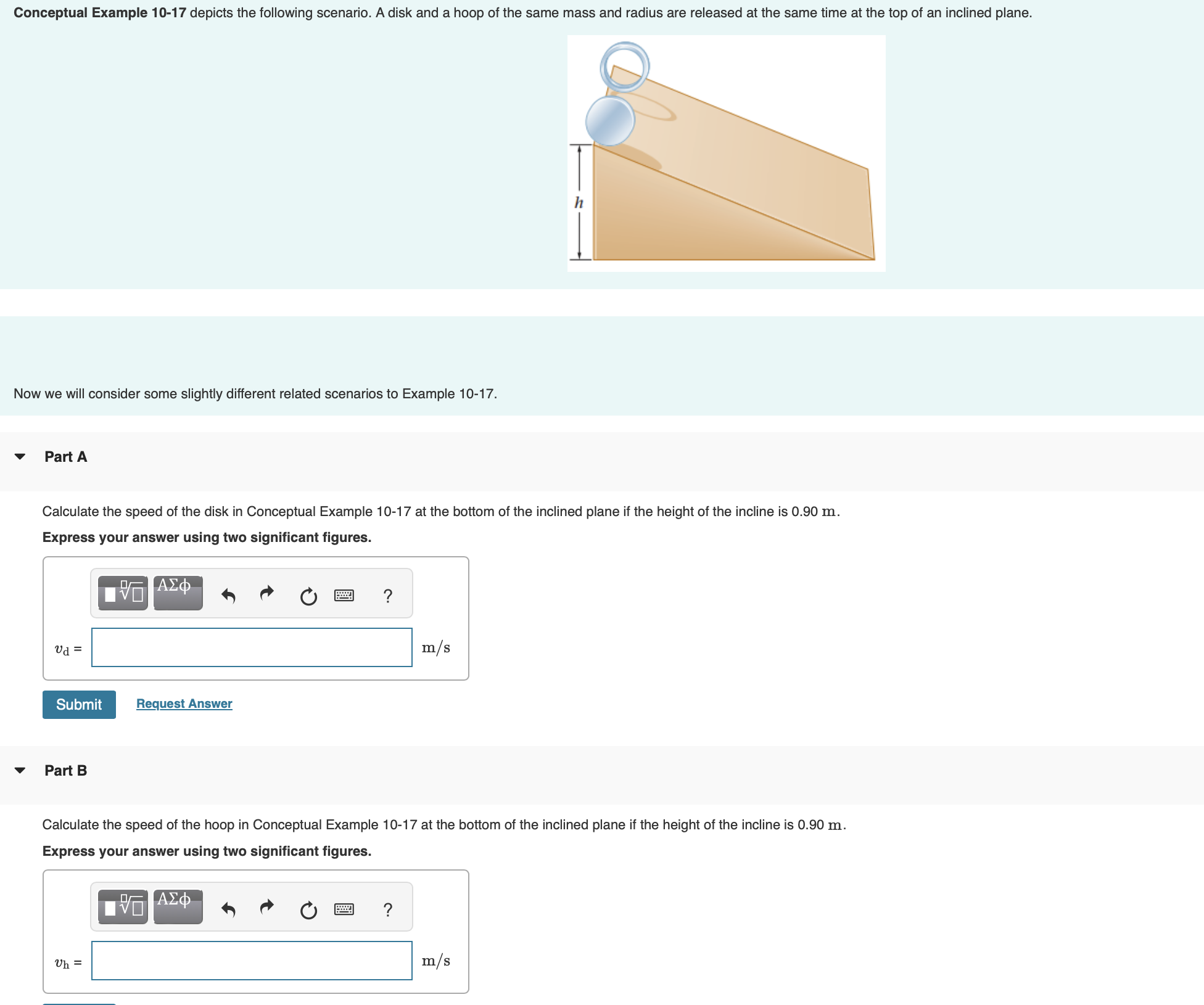 Solved Conceptual Example 10-17 ﻿depicts the following | Chegg.com