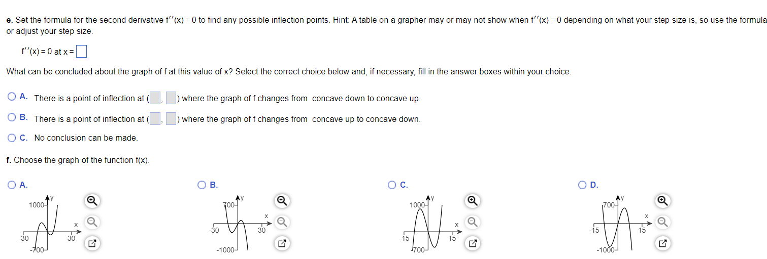 Solved Answer the following questions for the function | Chegg.com