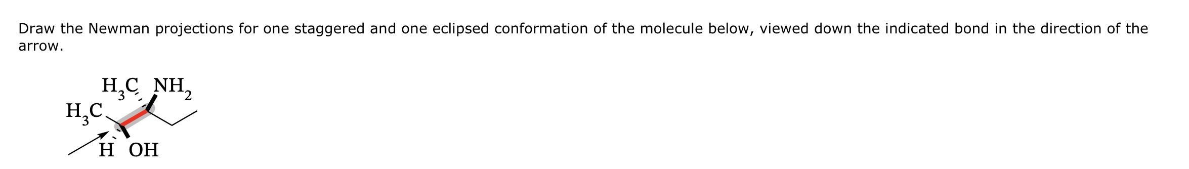 Solved 1) ﻿Draw the Newman projections for one staggered and | Chegg.com