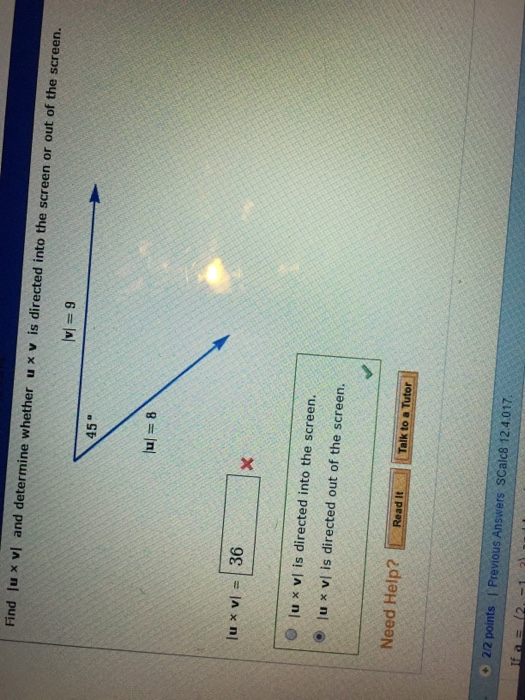 Solved Find |u times v| and determine whether u times v is | Chegg.com Solved Find |u times v| and determine whether u times v is | Chegg.com