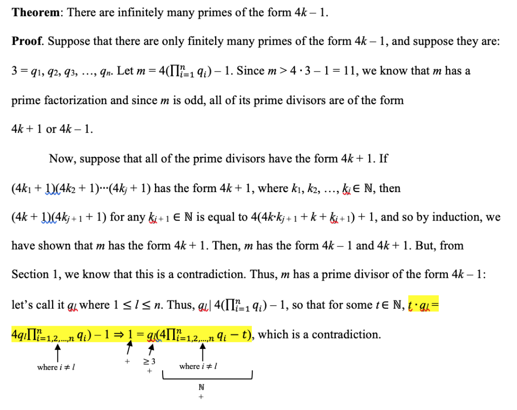 Solved Theorem There Are Infinitely Many Primes Of The Form