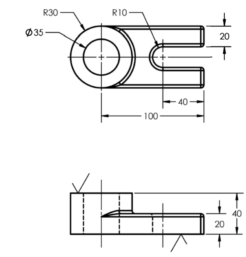 Solved 1a) Present the top, front, right, and isometric view | Chegg.com