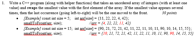 Solved 1. Write a C++ program (along with helper functions) | Chegg.com