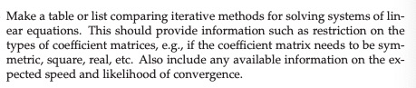 gmres: Generalized Minimum Residual Method bicg: | Chegg.com