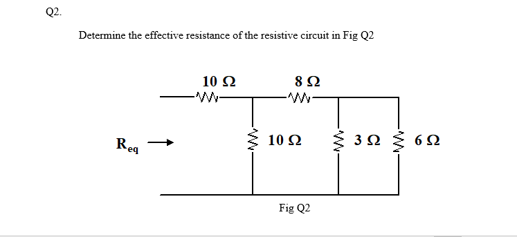Determine the effective resistance of the resistive | Chegg.com