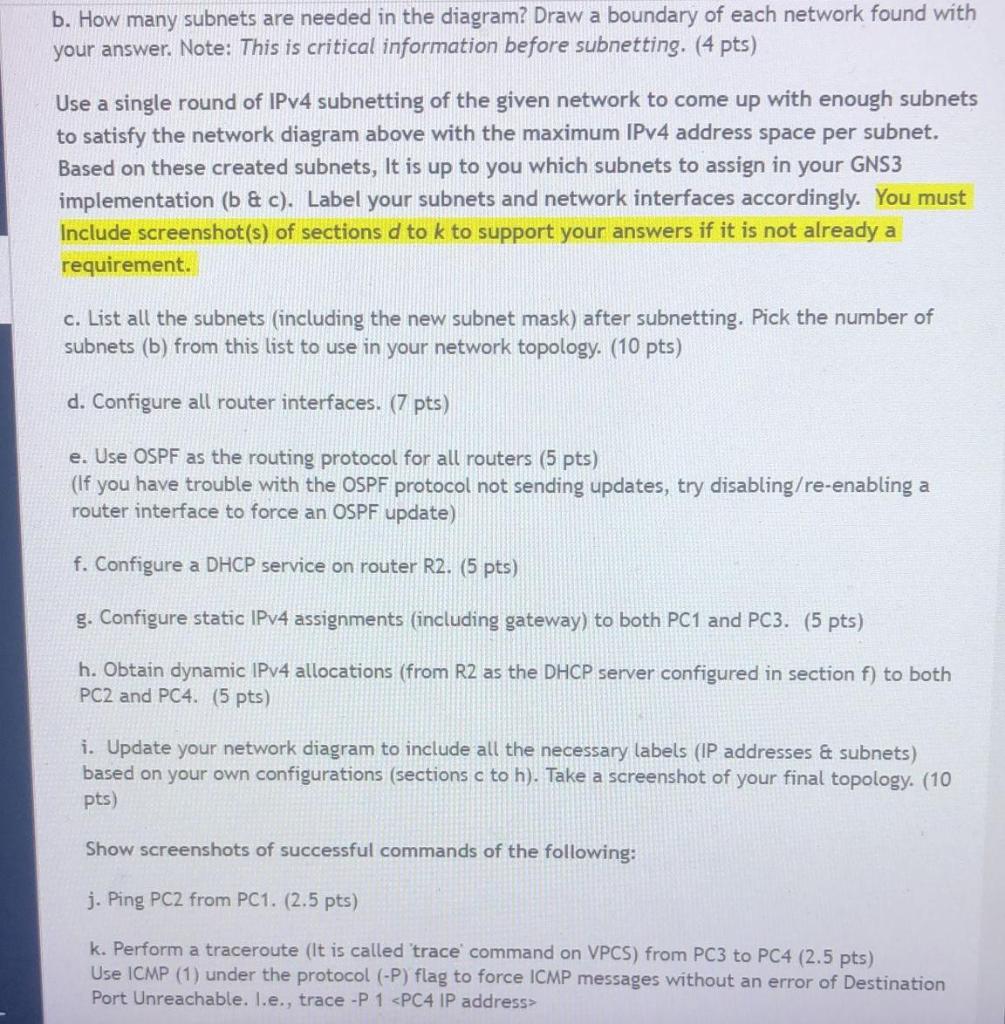 Consider the GNS3 network topology shown below. You | Chegg.com