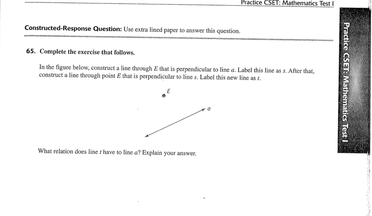 Solved Constructed-Response Question: Use extra lined paper | Chegg.com
