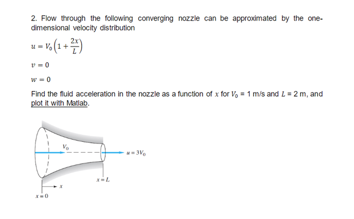 Solved 2. Flow through the following converging nozzle can | Chegg.com