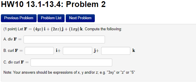 Solved HW10 13.1-13.4: Problem 1 Previous Problem Problem | Chegg.com