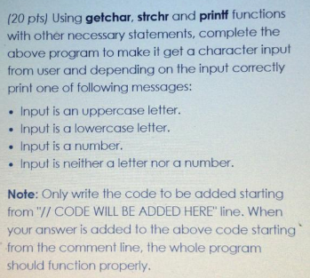 Solved #include #include int main (void) { char lower [26] | Chegg.com