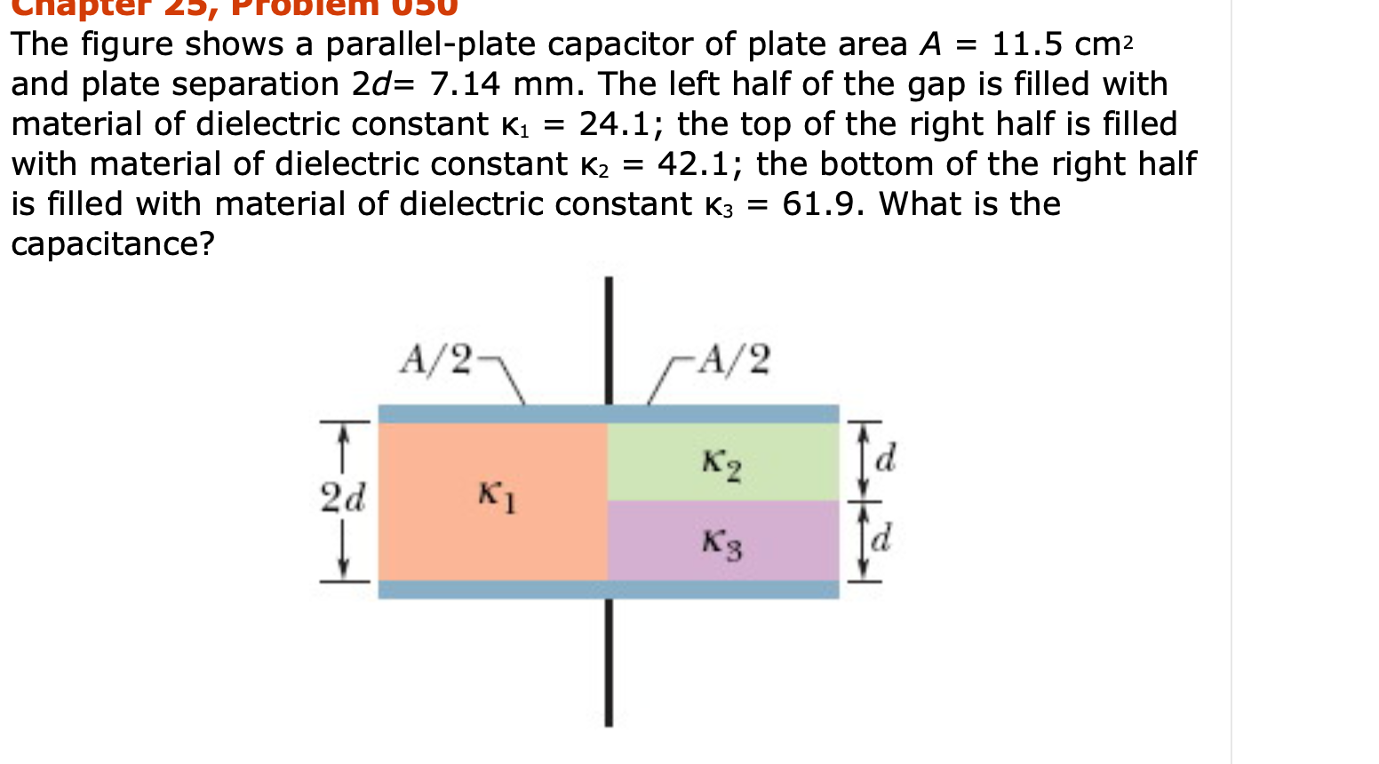 Solved napter 25, The figure shows a parallel-plate | Chegg.com