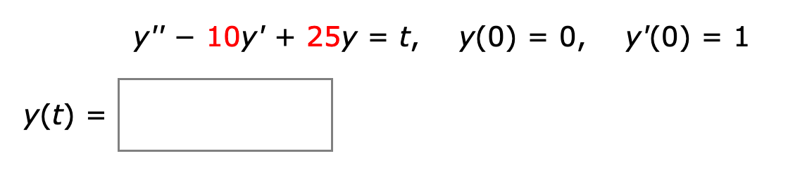Solved Solve the following differential equation using | Chegg.com