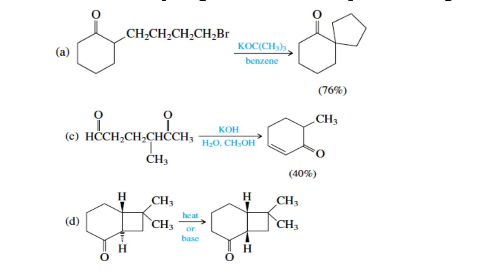 Solved CH CH CH CH Br (a) KOC(CH3)3, benzene (76%) 0 i 유 CH, | Chegg.com