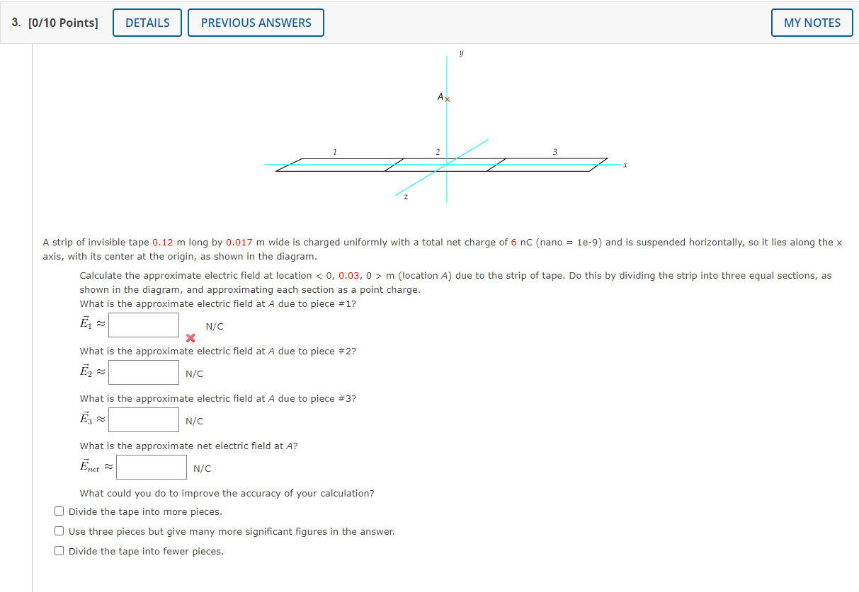 Solved A strip of invisible tape 0.12 m long by 0.017 m wide | Chegg.com