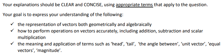 Solved Your explanations should be CLEAR and CONCISE, using | Chegg.com