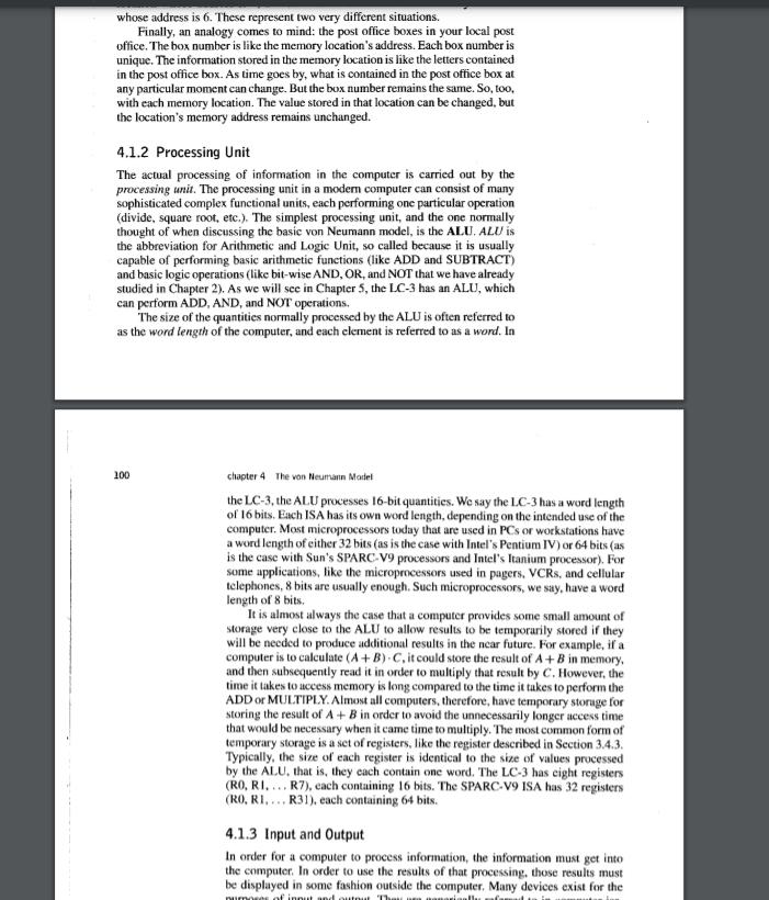 Solved a) Give the definition of the Von Neumann Model. | Chegg.com