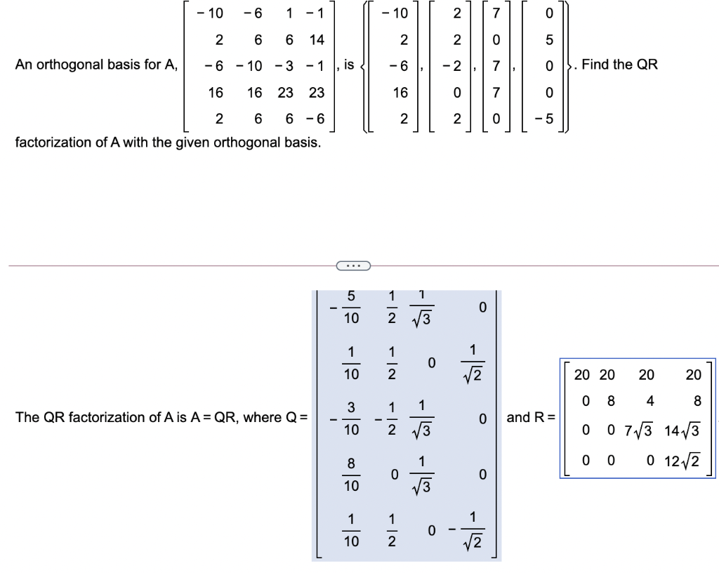 Solved - 10 -6 1 - 1 - 10 2 7 0 2 6 6 14 2 2 0 5 An | Chegg.com