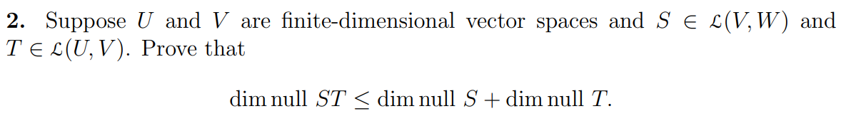 Solved 2. Suppose U and V are finite-dimensional vector | Chegg.com