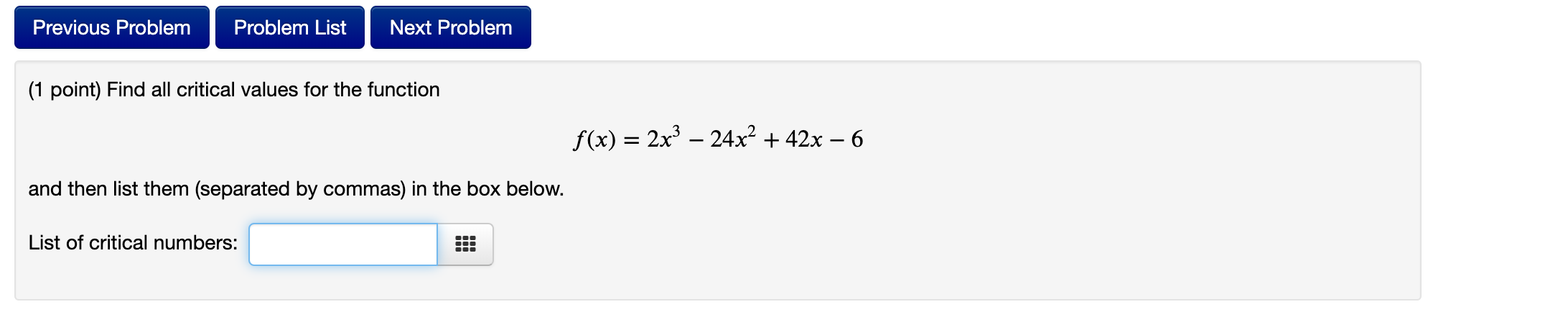 Solved HW15: Problem 2 Previous Problem Problem List Next | Chegg.com