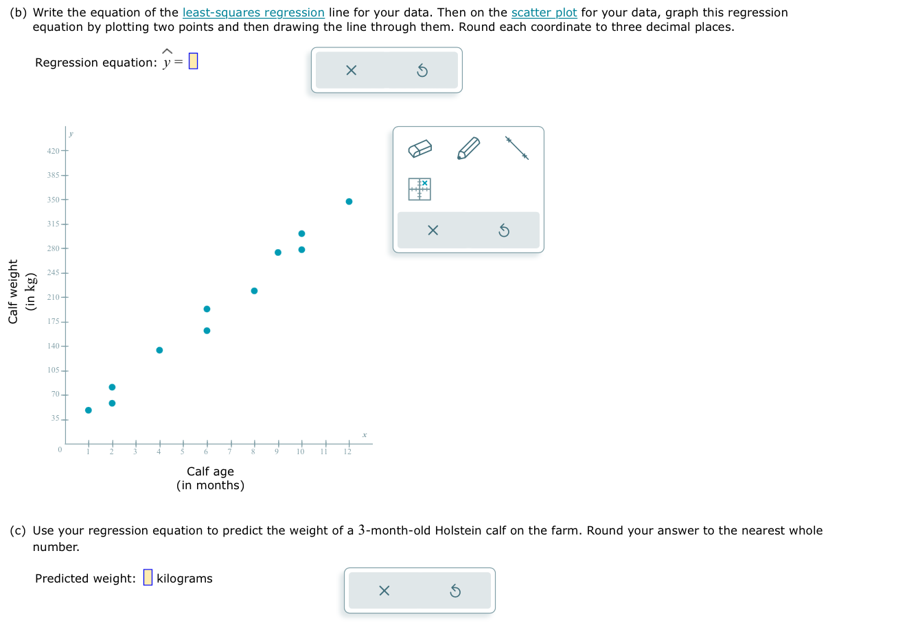 Solved You work for a large dairy farm and are examining the | Chegg.com