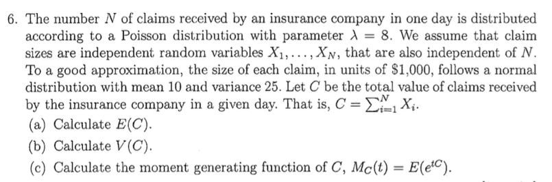Solved Use Law of total Expectation for (a) and Law of Total | Chegg.com