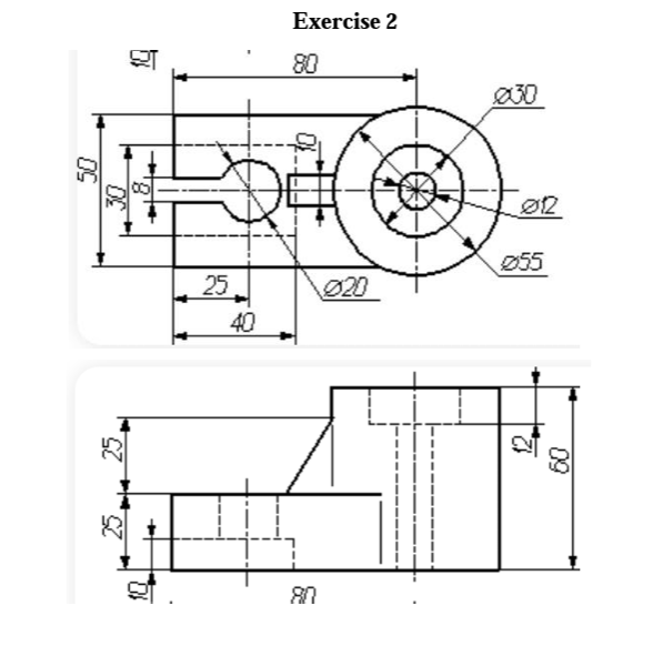 Solved Please draw the Right Side View (with sectioning), | Chegg.com Solved Please draw the Right Side View (with sectioning), | Chegg.com