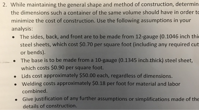 Solved Calc 3 Optimization problem with constraint. | Chegg.com