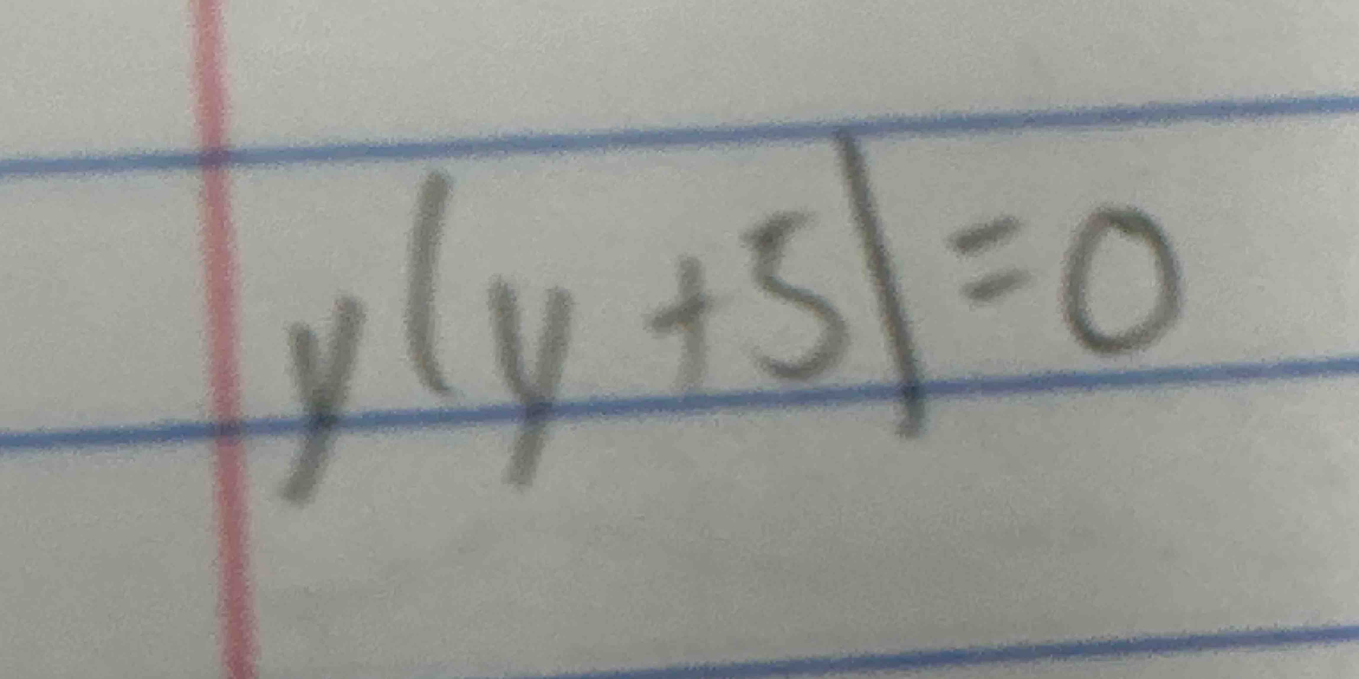 Solved y(y+5)=0 | Chegg.com