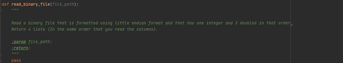 def read_binary_file(file_path): Read a binary file | Chegg.com
