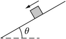 Solved The figure shows a block sliding down a ramp where | Chegg.com