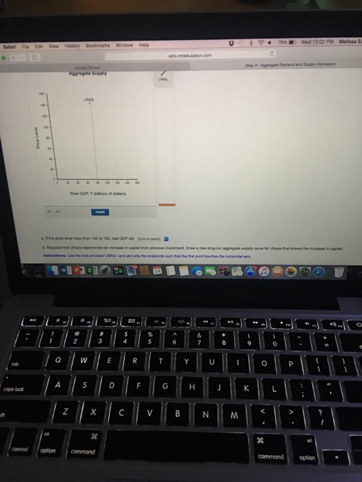 Solved Aggregate supply control option command Melissa Ei | Chegg.com