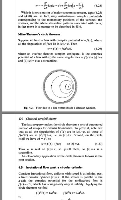 Solved (b) Two equal line vortices of circulation Γ lie at | Chegg.com
