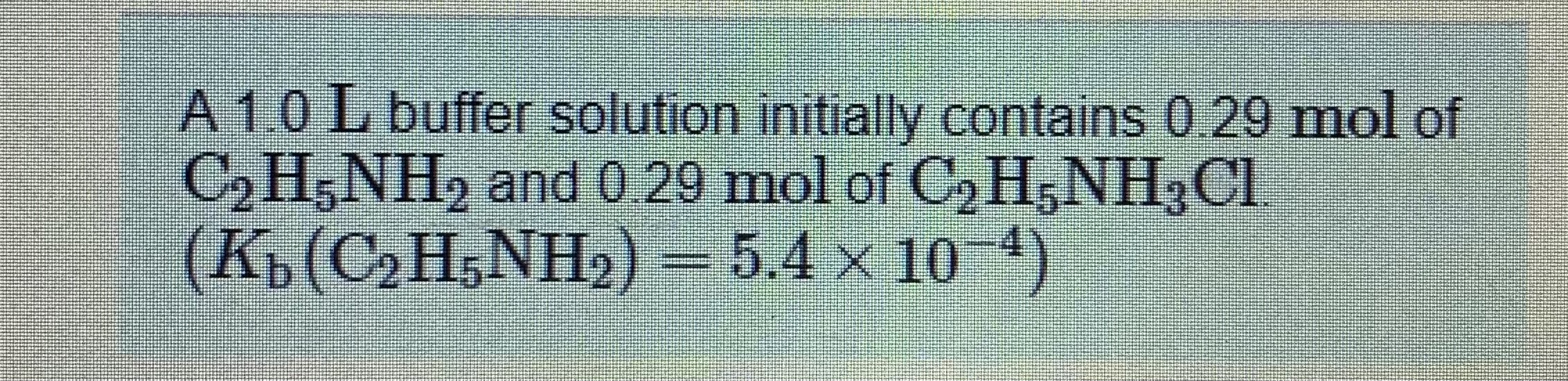 Solved To adjust the buffer pH to 9.95 , should you add NaOH | Chegg.com