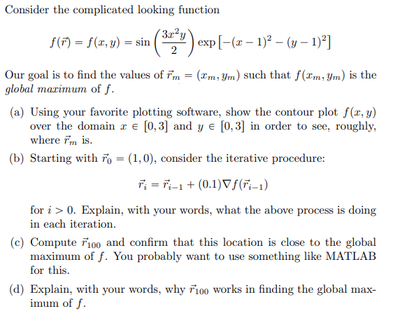 Consider the complicated looking function | Chegg.com