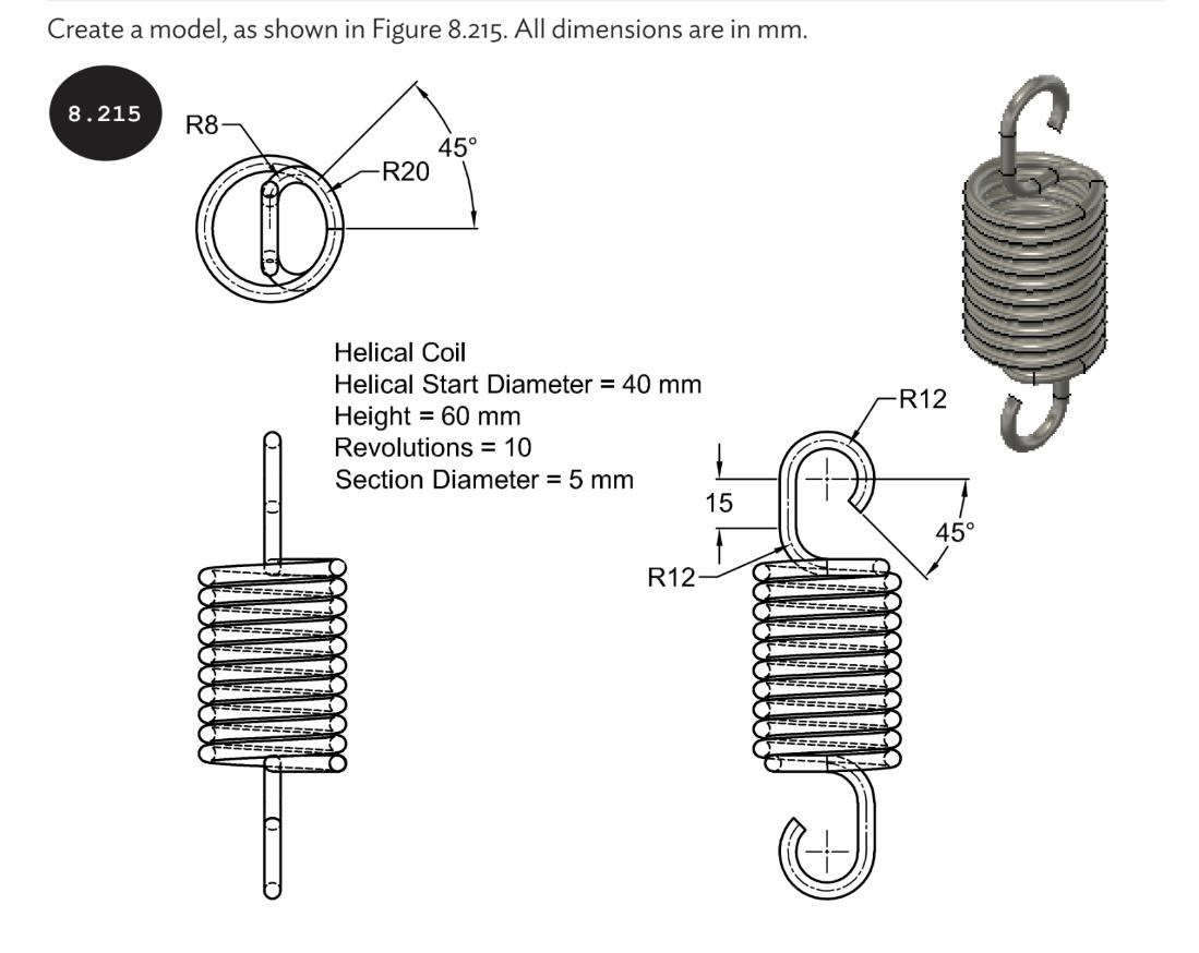 Create a model, as shown in Figure 8.215. All | Chegg.com