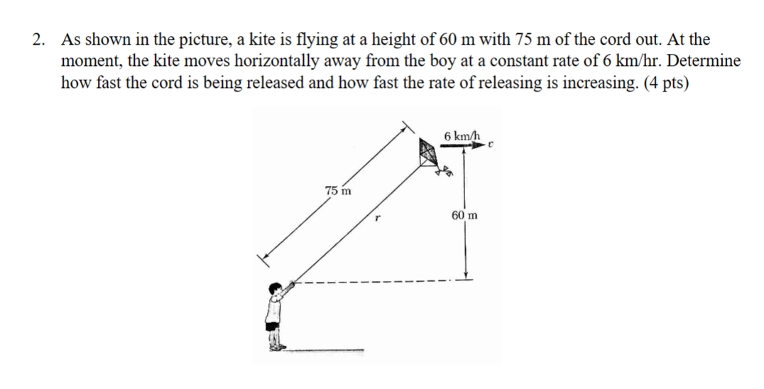 Solved As shown in the picture, a kite is flying at a height | Chegg.com