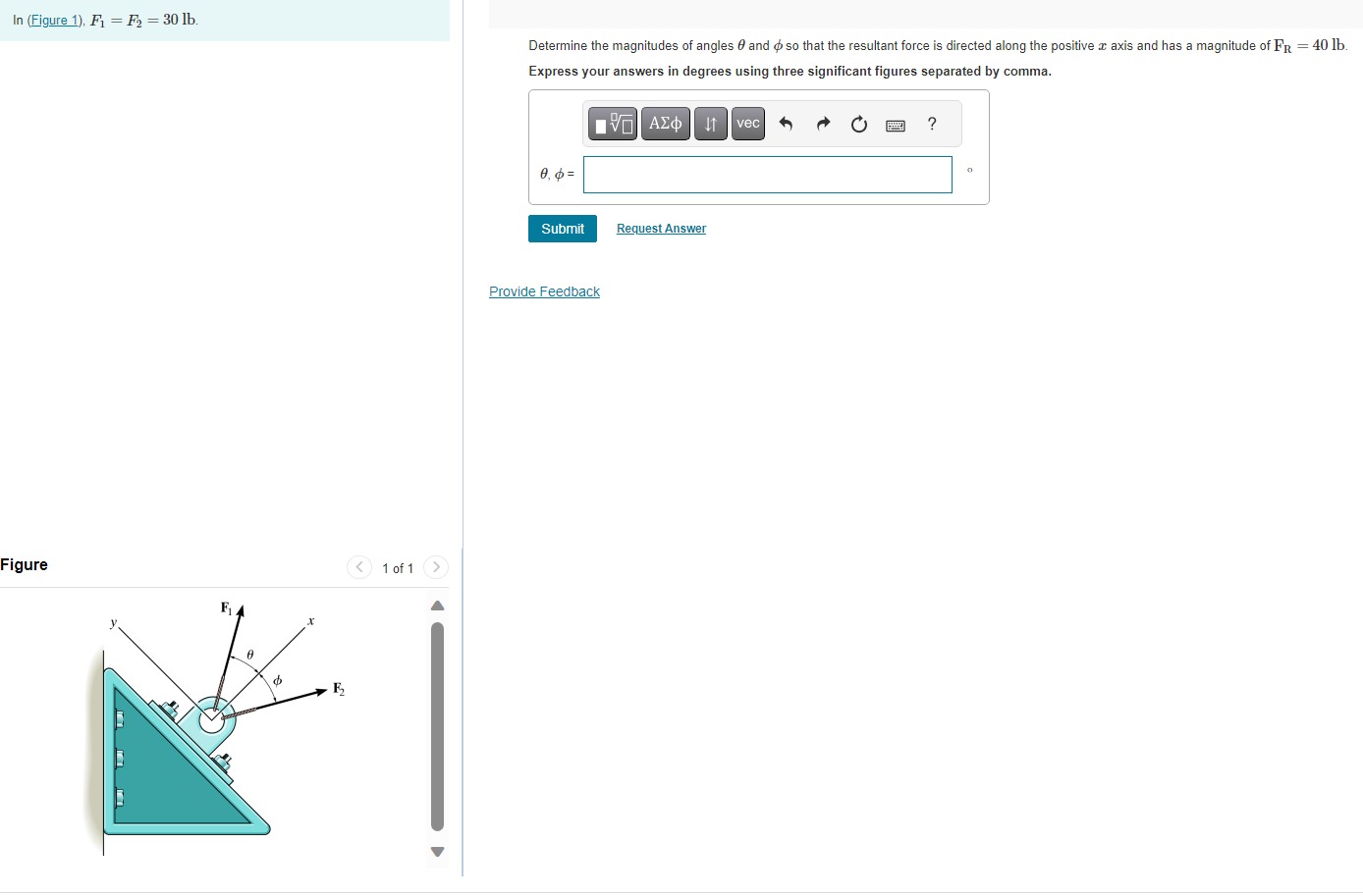 Solved î ï Determine The Magnitudes Of Angles î ï And ï ï So Chegg