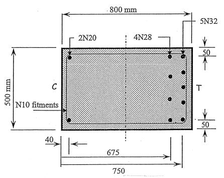 A reinforced concrete column cross-section is shown | Chegg.com