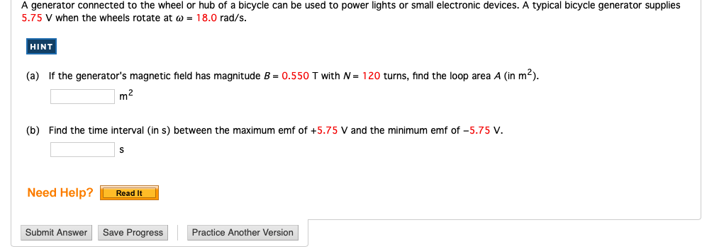 Solved A generator connected to the wheel or hub of a | Chegg.com