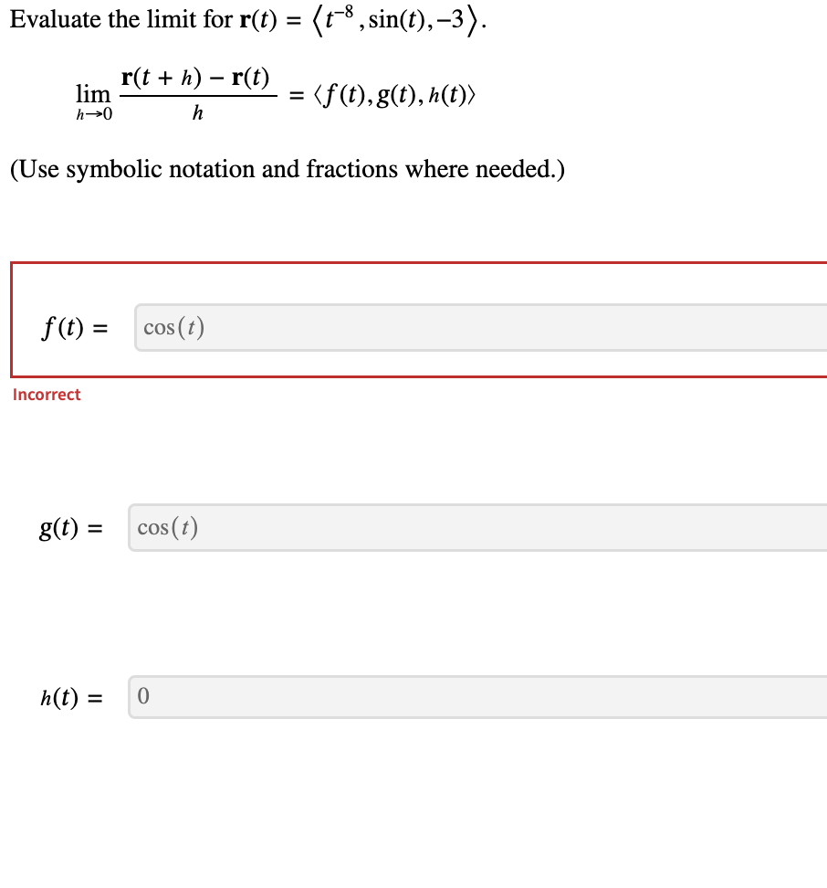 Solved Evaluate the limit for | Chegg.com