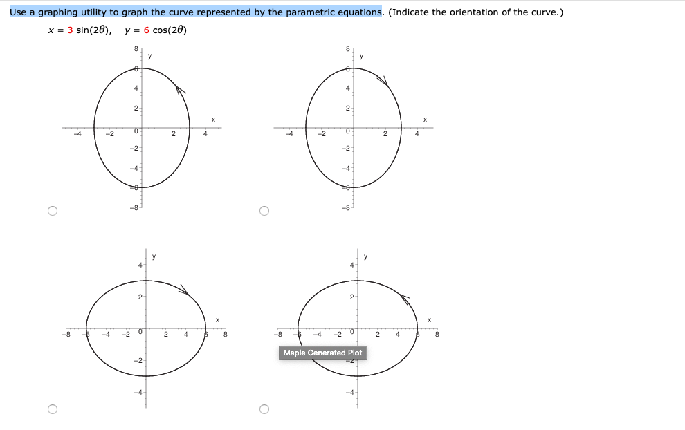 Solved Use A Graphing Utility To Graph The Curve Represented 6213