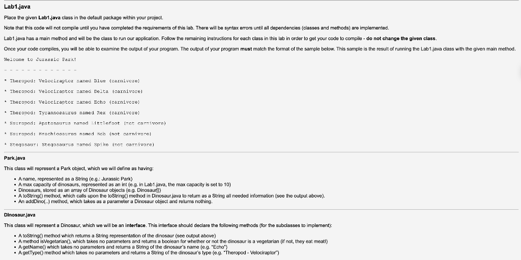 Solved within. Yes, dinosaurs. With this software, park | Chegg.com