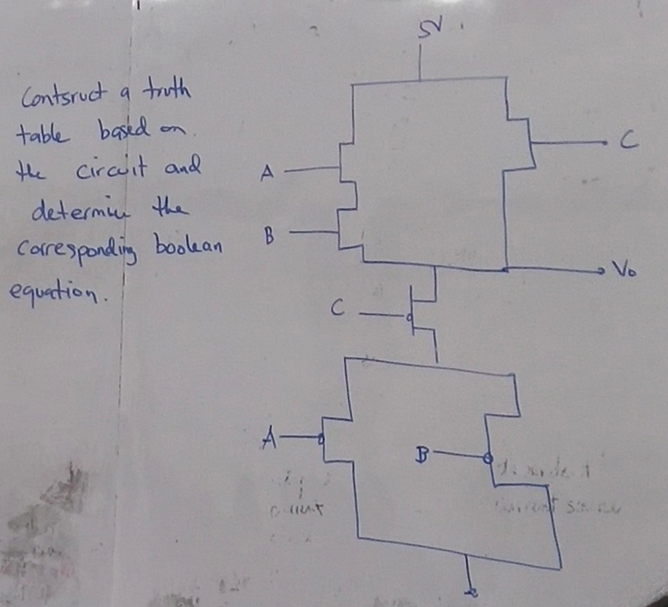 Solved Contsruct a truth table based on the circuit and | Chegg.com