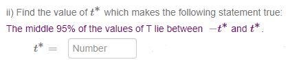 Solved b) Calculating quantiles for the t-distribution. Let | Chegg.com