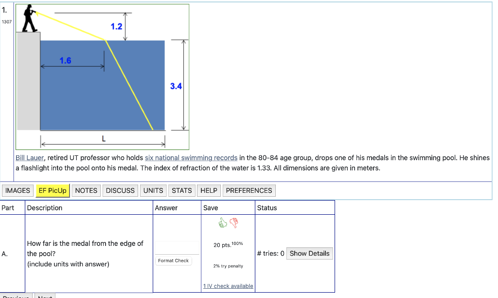 Solved 1. 1307 太 1.2 1.6 3.4 L Bill Lauer, retired UT | Chegg.com