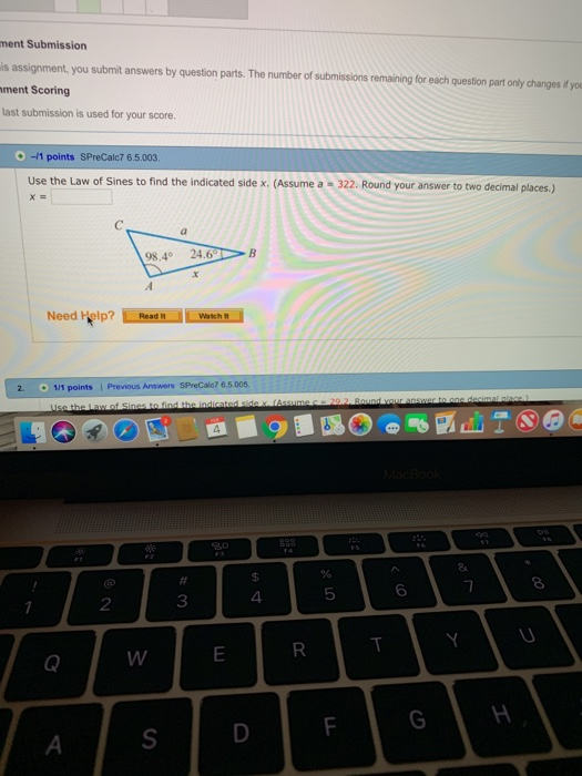 Solved ment Submission is assignment, you submit answers by | Chegg.com