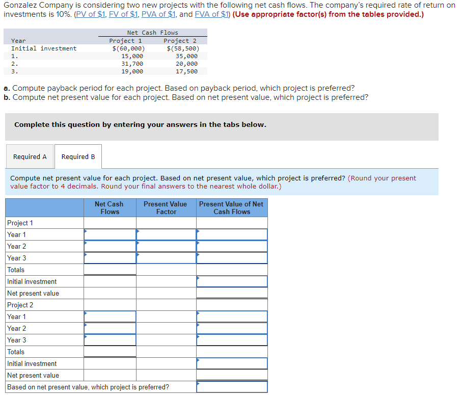 Solved Exercise 24-9 (Algo) Payback period; net present | Chegg.com